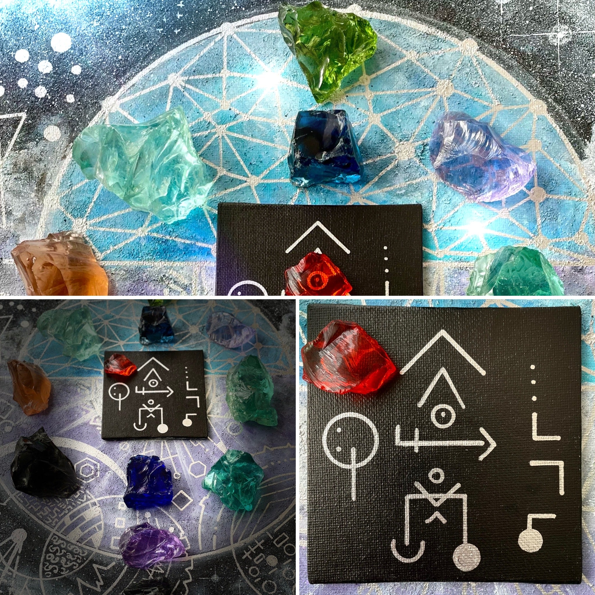 Ensemble personnalisé de cristaux ANDARA 450 g + activation \ Alchimie ...